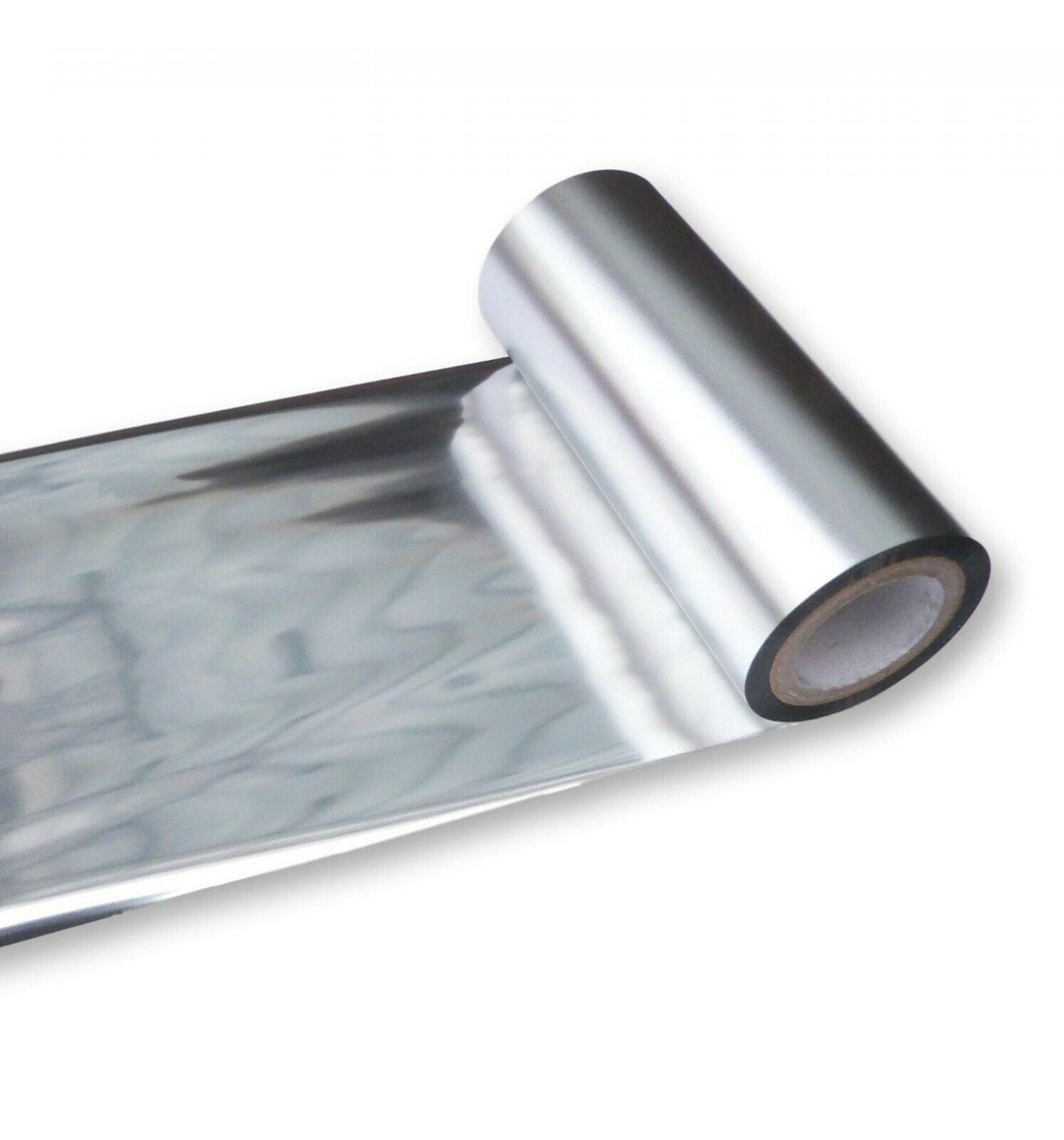 Labelling Solutions | 100mm x 50m roll Silver metallic wax resin ribbon